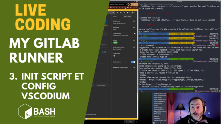 👨💻 Live Coding Bash My Gitlab Runner 3 Initialisation Du Script 3170